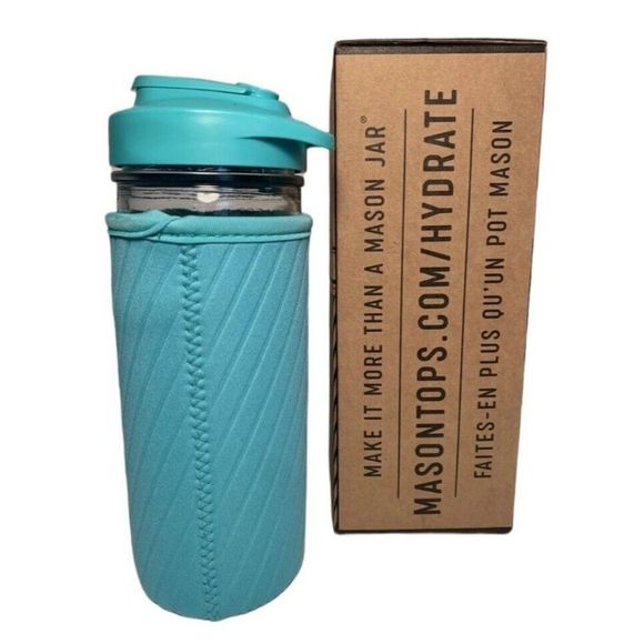 Mason | Dining | Masontops Masonjar Hydration Kit Glass Bottle ...